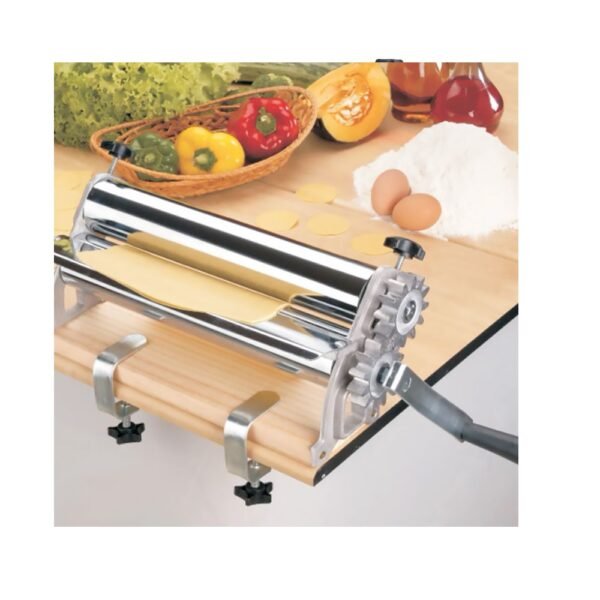 BAKERY DOUGH MANUAL ROLLER, 14.5″ WIDTH, ALUMINUM GEAR, CHROME PLATED ...